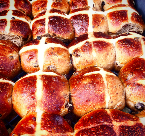 Homemade Hot Cross Buns and butter | 1 Million Women