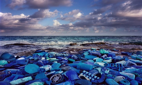 Plastic found in the ocean becomes powerful environmental art | 1 ...